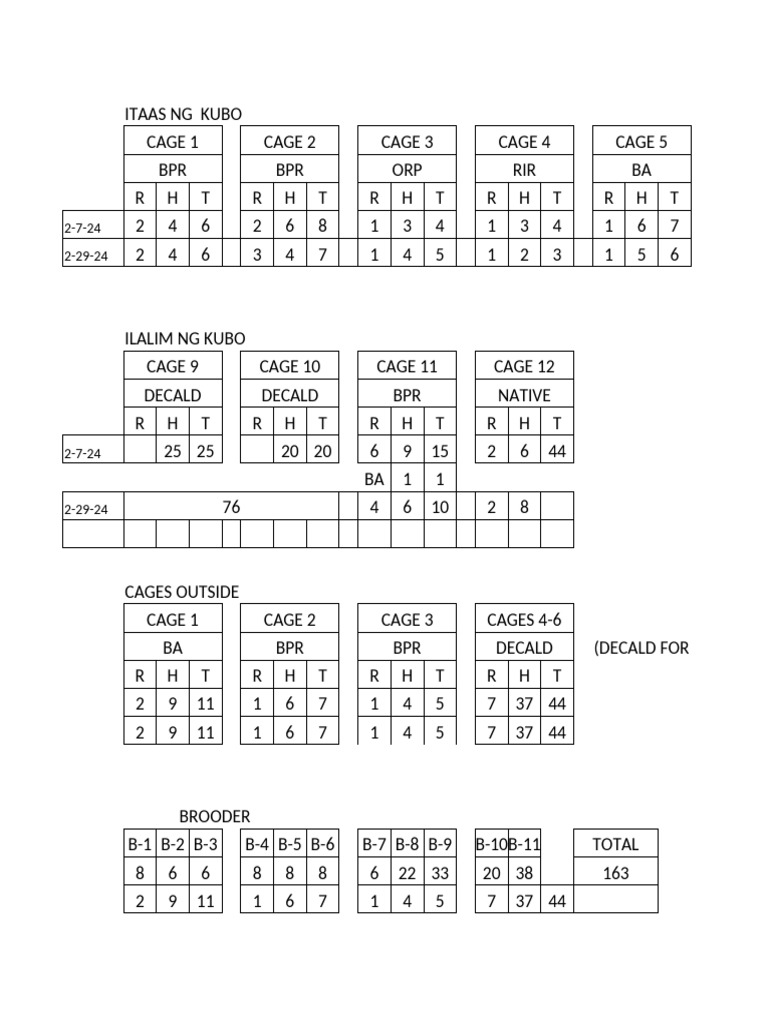 Chicken Inventory | PDF