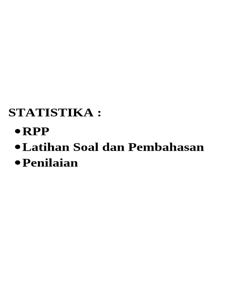RPP Statistika | PDF