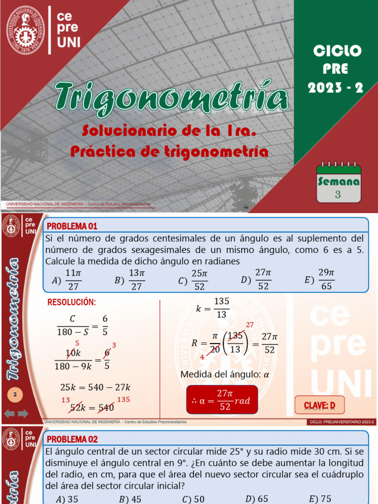 PC 1 Solucionario | PDF | Geometría euclidiana | Geometría