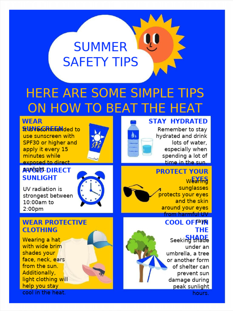 Summer Safety Tips 1 | PDF