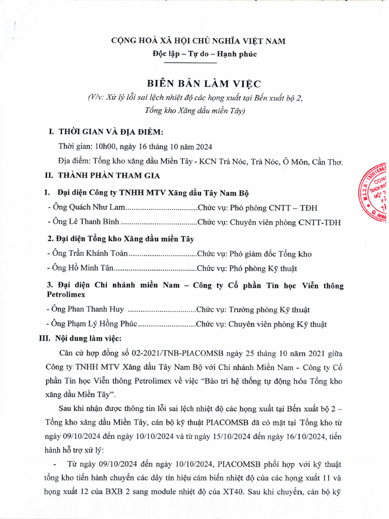 BBLV - Đã Ký | PDF