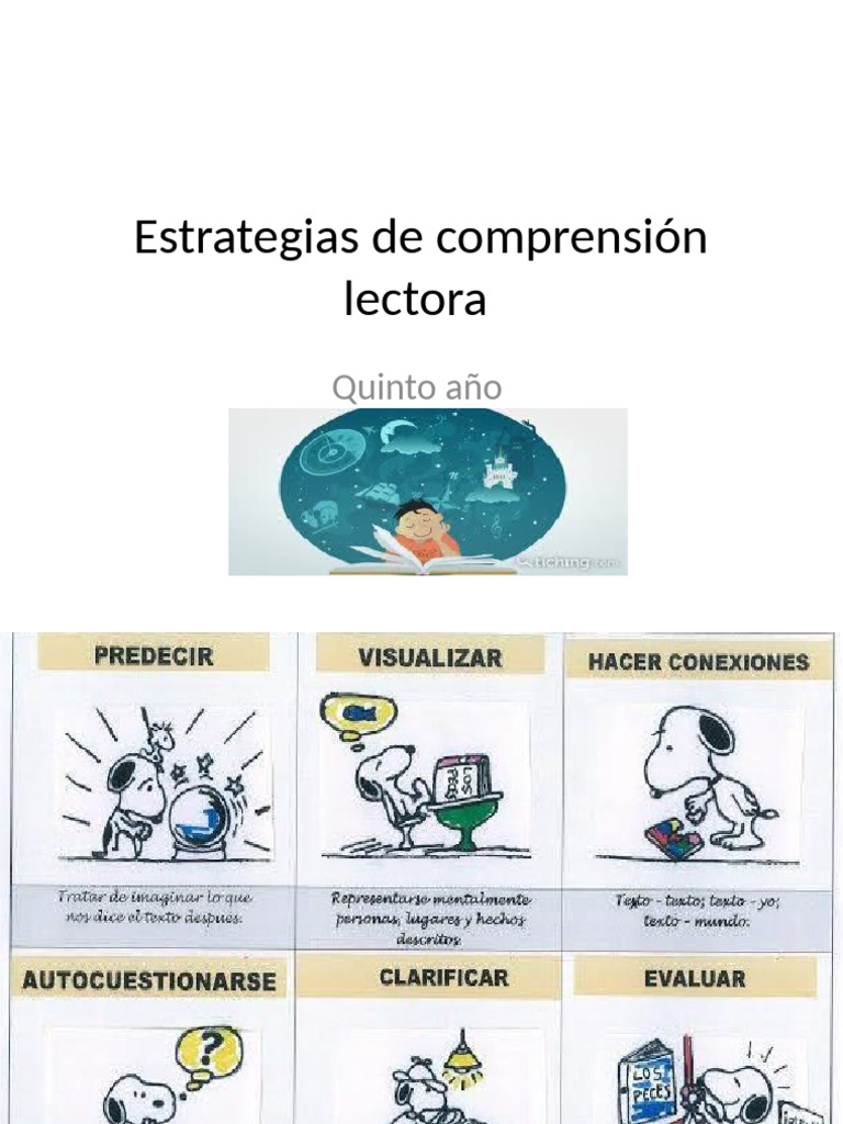 Estrategias Comprension Lectora | PDF | Crecimiento personal y ...