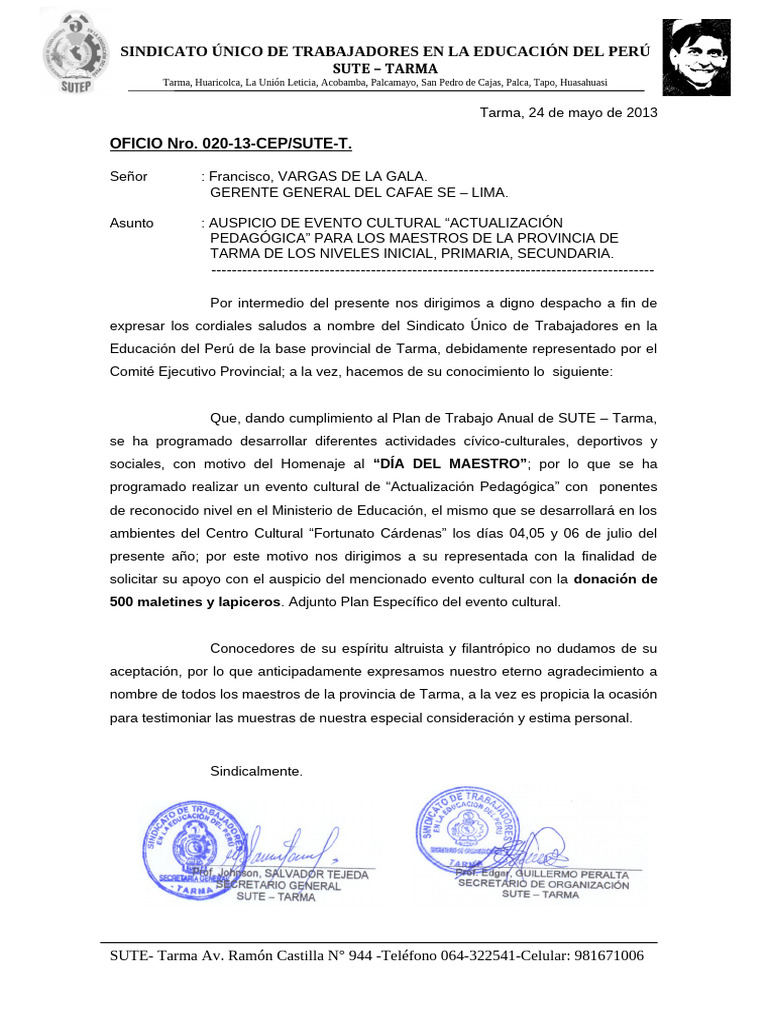 Oficio Cafae Lima | PDF | Crecimiento personal y profesional | Negocios