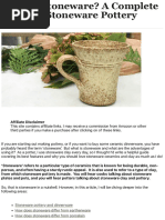 Chinaware Types and Uses Guide | PDF | Porcelain | Pottery