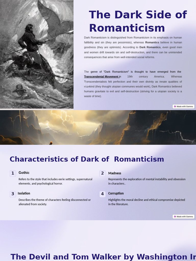 The Dark Side of Romanticism | PDF | Romanticism