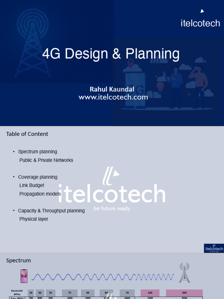 4G LTE Design Planning | PDF | Duplex (Telecommunications) | Radio ...