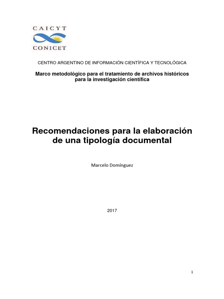 Tipología Documental | PDF | Metadatos | Documento