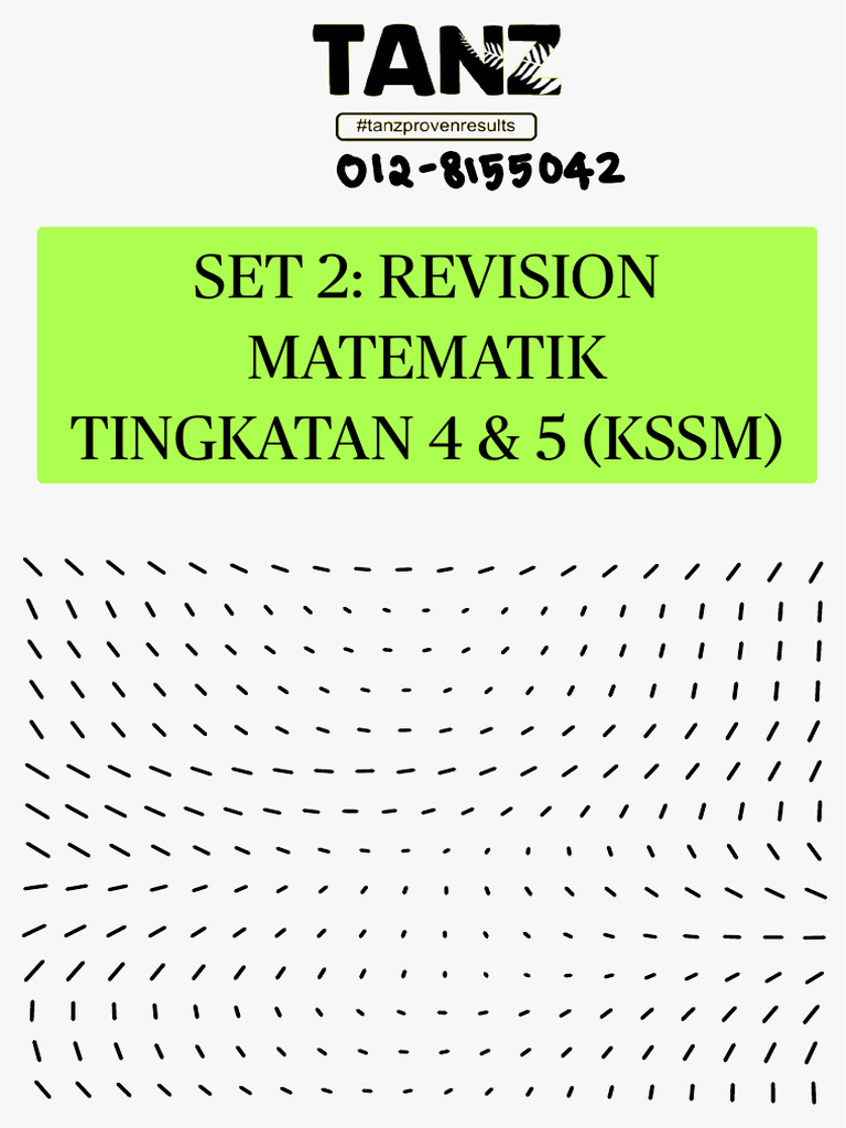 Set 2 Revision Form 4-5 | PDF