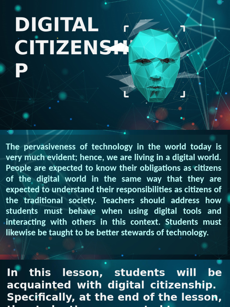 Understanding Digital Citizenship Elements | PDF | Citizenship | Internet