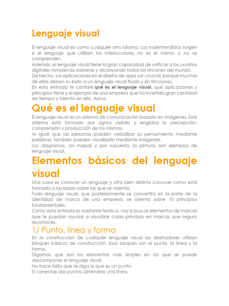 Principios del Lenguaje Visual en Diseño | PDF | Color | Diseño