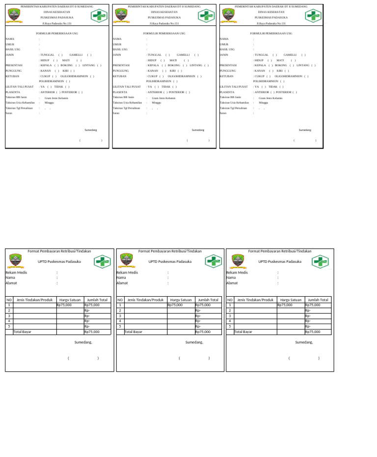 Formulir USG | PDF