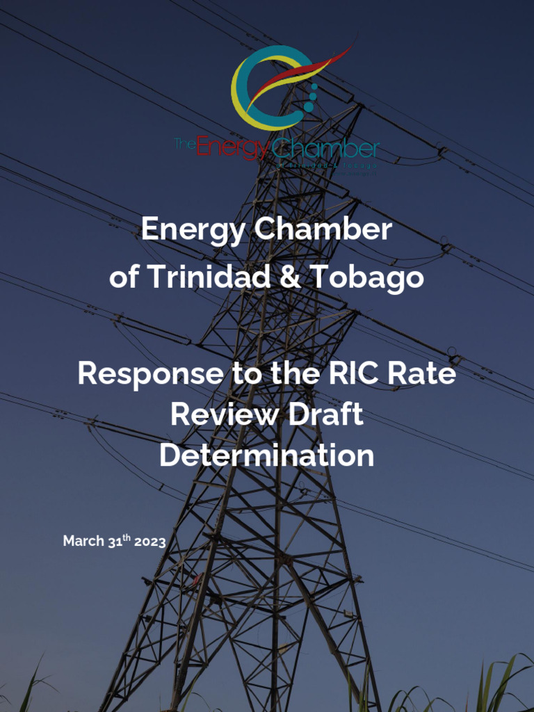 Energy Chamber of Trinidad and Tobago Comments | PDF | Efficient Energy ...