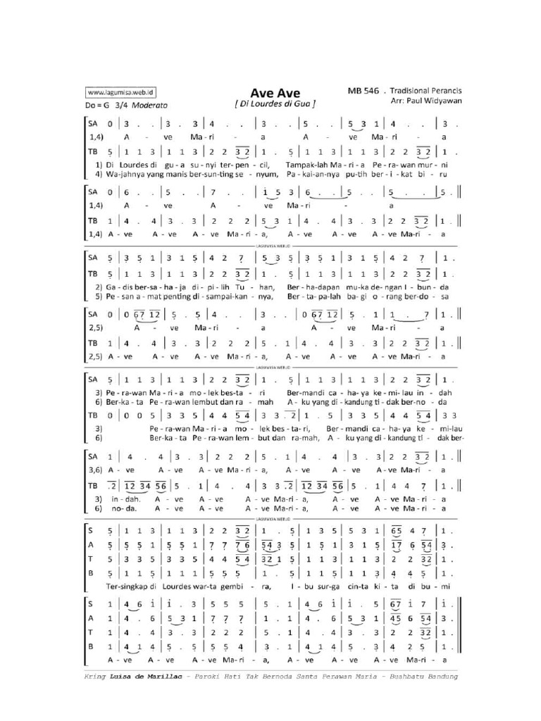 Teks Ave Maria | PDF