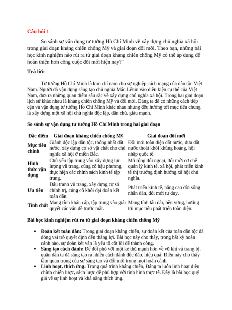 Câu hỏi cho nhóm TT ST3 | PDF