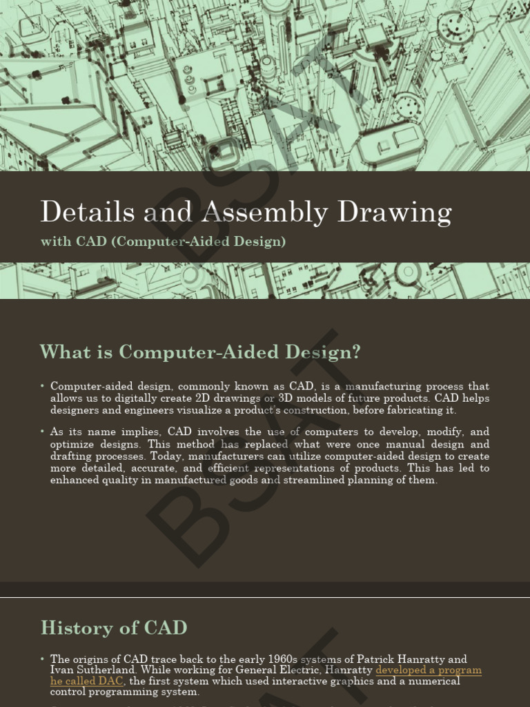 Details and Assembly Drawing With CAD Lessons | PDF | Computing