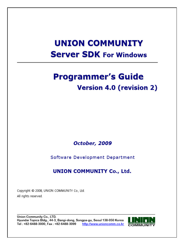 UCS SDK v4.0 Programmer's Manual - Eng - Rev2.1 | PDF | License | Directory (Computing)