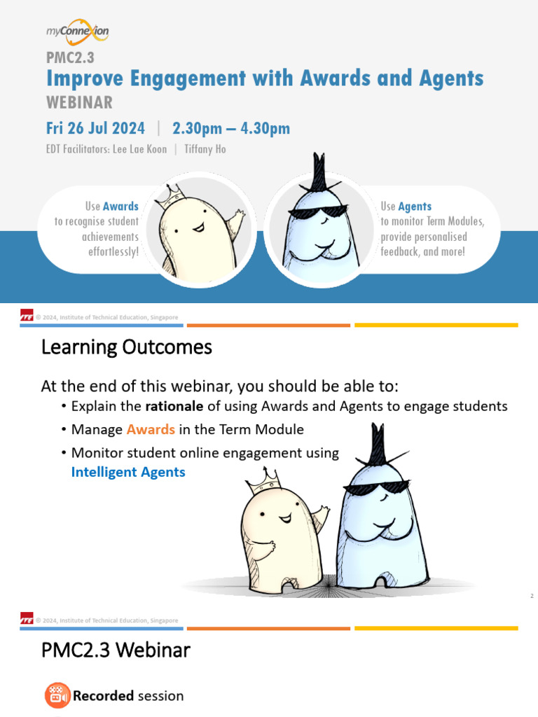 PMC2.3 Webinar Slides | PDF | User (Computing) | Educational Technology