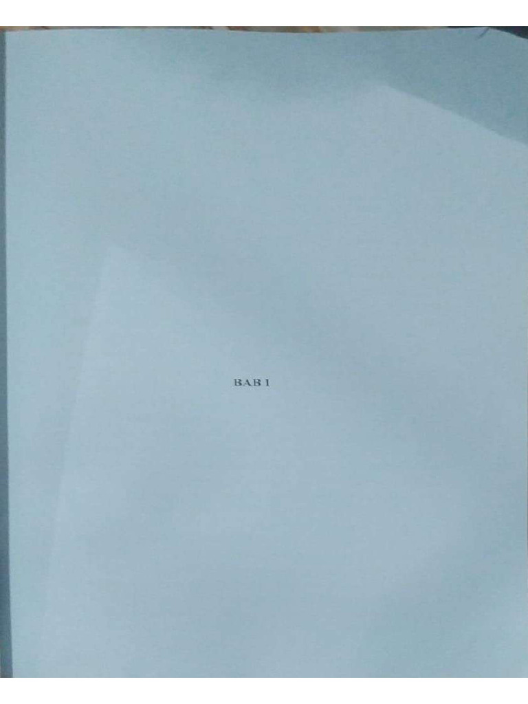 Bab 1 | PDF