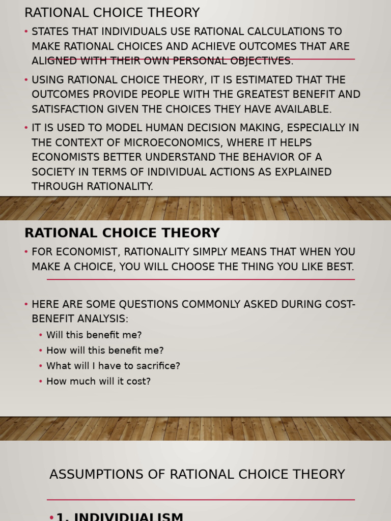 Rational Choice 2nd Day | PDF