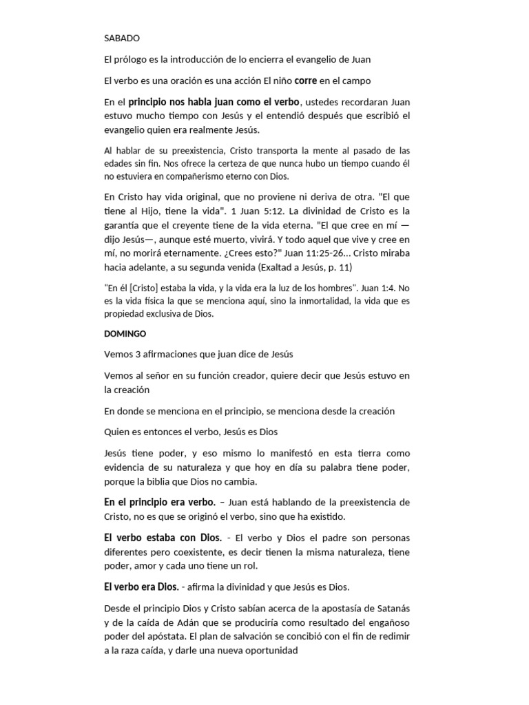 La Divinidad y Preexistencia de Cristo | PDF | Cristo (título) | Jesús