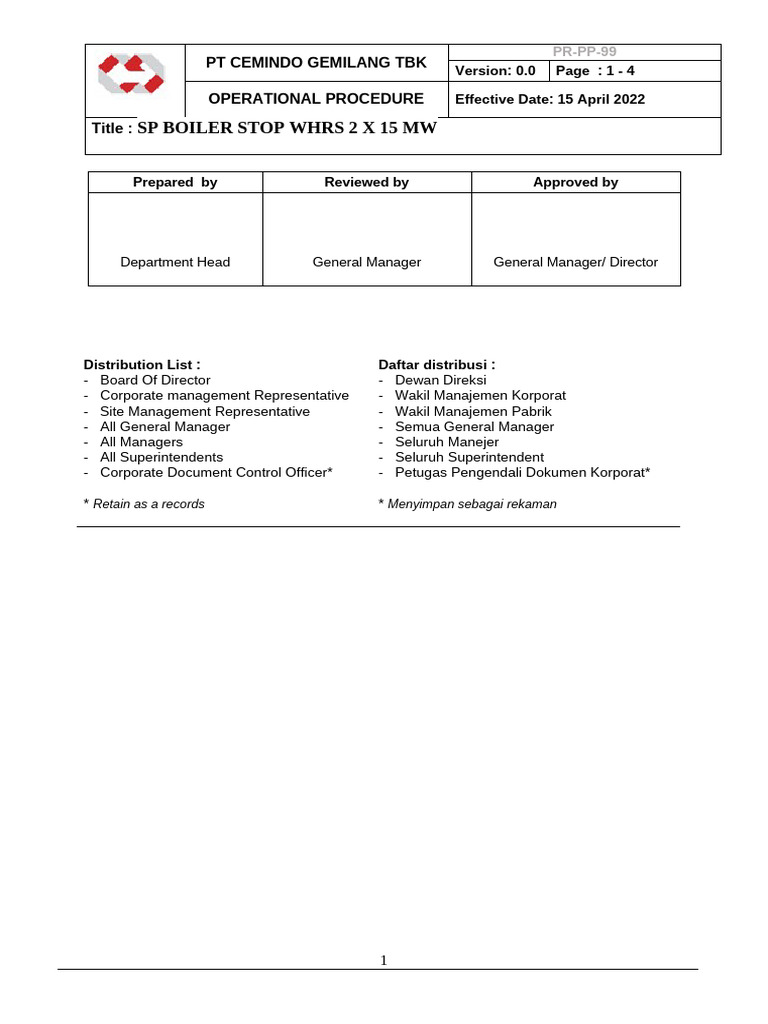 SP BOILER STOP 2 | PDF | Boiler | Mechanical Engineering