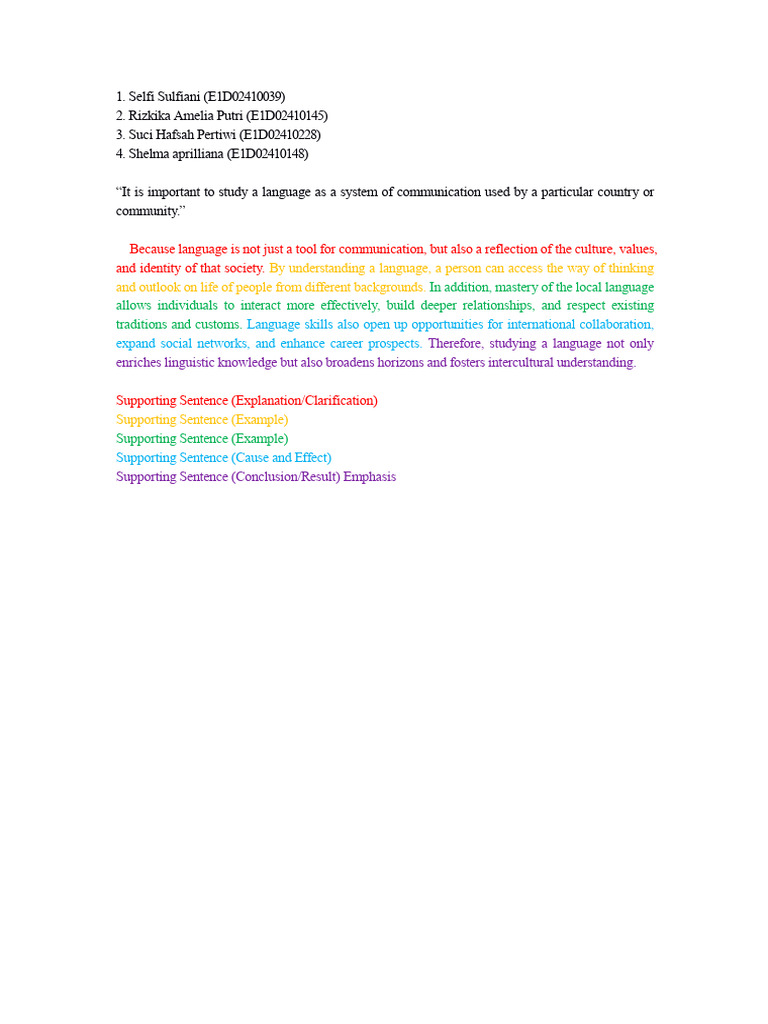 Paragraph Writing (Language) Kelompok 6 | PDF