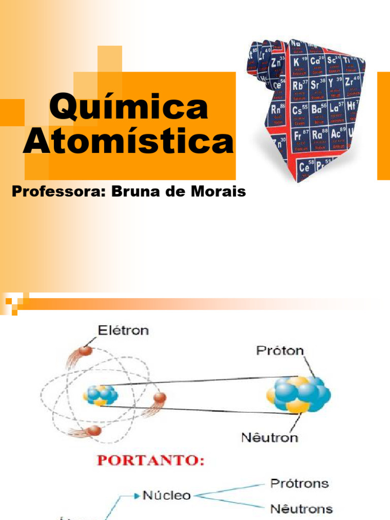 Mapa Mental de Atomística Química | PDF | Próton | Elétron