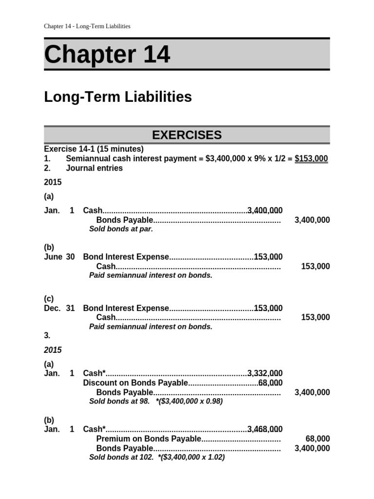 Chapter 14 | PDF | Bonds (Finance) | Present Value