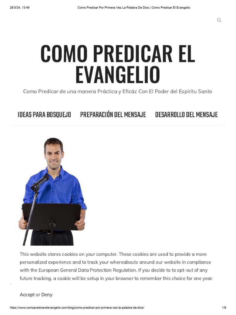 Como Predicar Por Primera Vez La Palabra de Dios - Como Predicar El ...