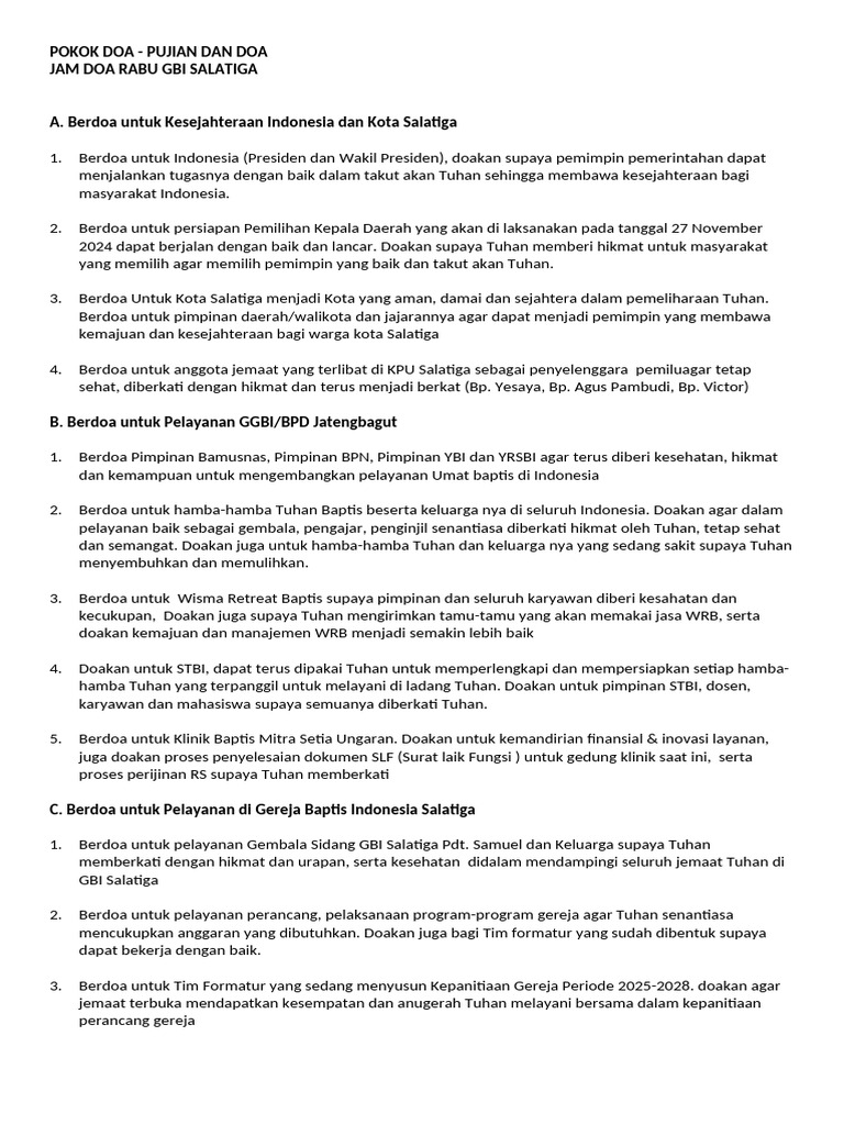 POKOK DOA RABU - PUJIAN DAN DOAdocx | PDF