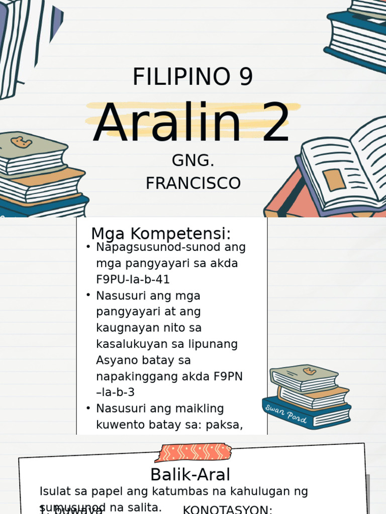 Q1 G9 Aralin-21 | PDF