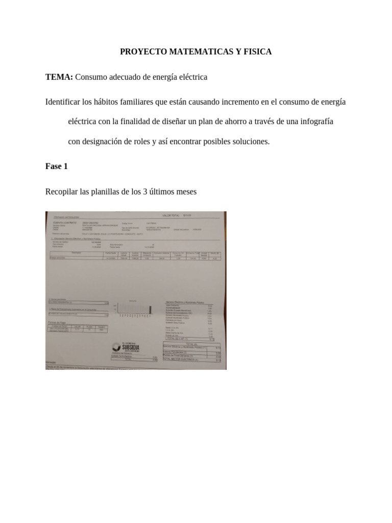 Proyecto Matematicas y Fisica | PDF