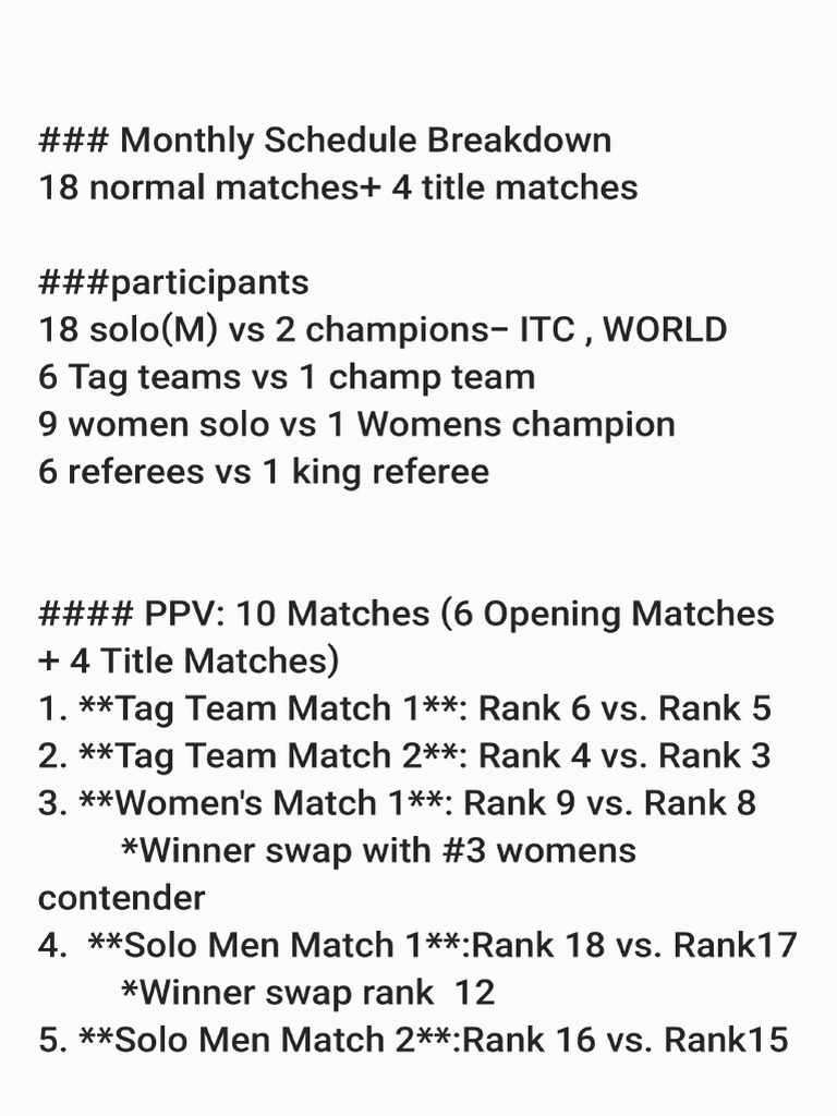 UFC MATCH HIERARCHY Singles - 241011 - 175101 | PDF