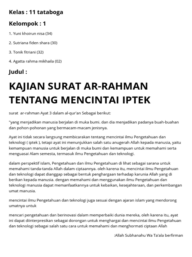 Kajian Surat - 20240902 - 092629 - 0000 | PDF