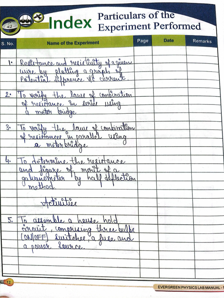 Physics Practical File | PDF