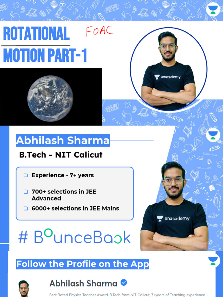 Rotational Motion Part-1 | PDF | Rotation Around A Fixed Axis | Angular Momentum