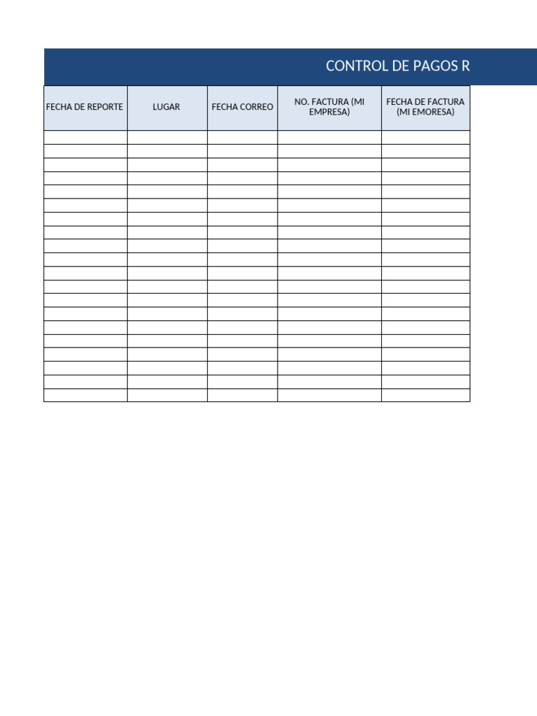 Control de Pagos y Facturas | PDF