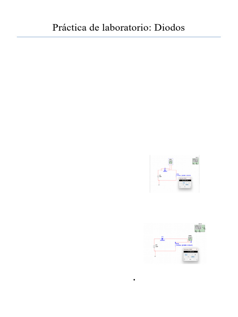 Práctica de Diodos | PDF | Rectificador | Diodo