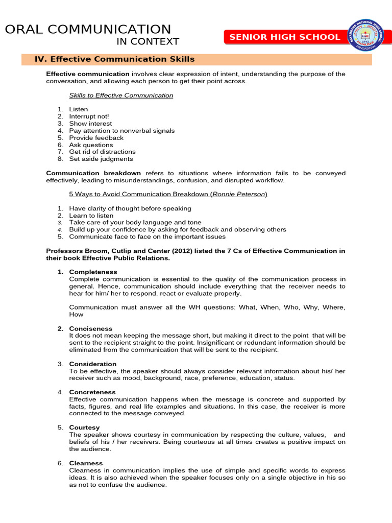 2_HANDOUT | PDF | Nonverbal Communication | Communication