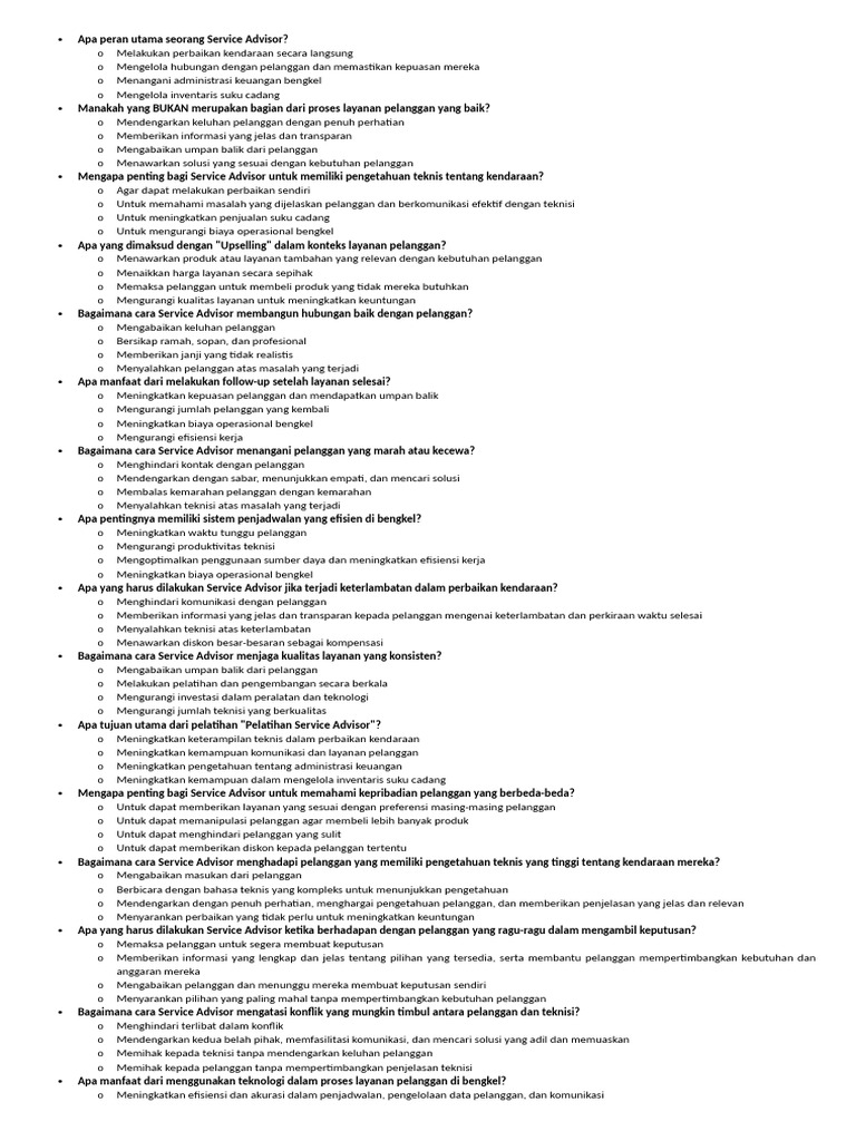 Soal Training SA NEW | PDF