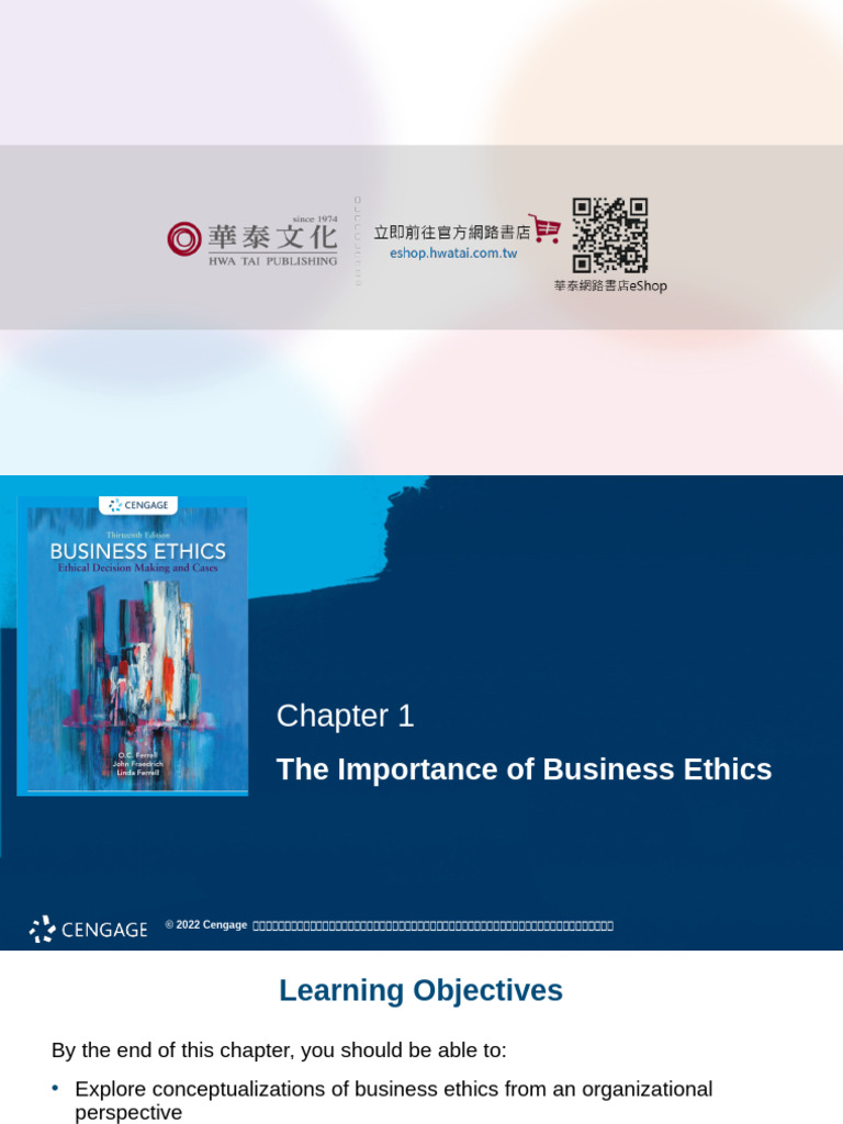 Ferrell BE 13e CH01 | PDF | Business Ethics | Profit (Economics)