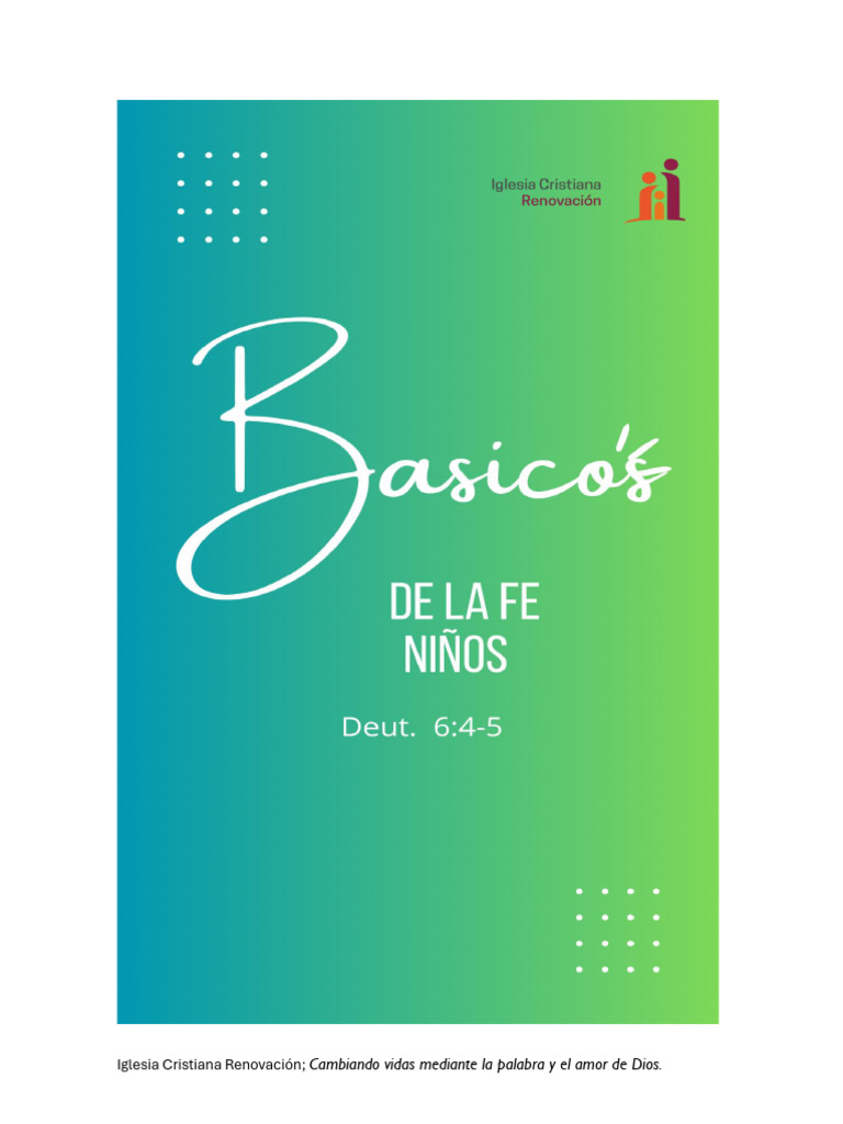Guía Bíblica Infantil: 12 Temas de Fe | PDF | Cristo (título) | Oración