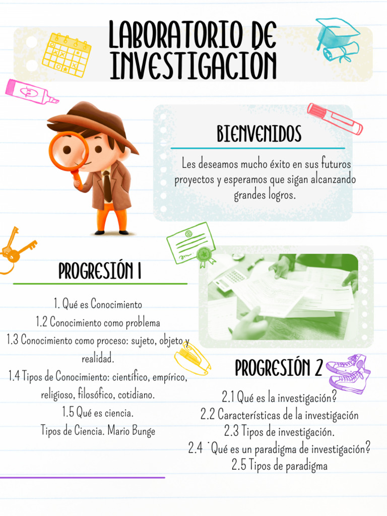 Bolet-N Informativo Escolar - Temario de Laboratorio de Investigaci-N | PDF | Conocimiento ...
