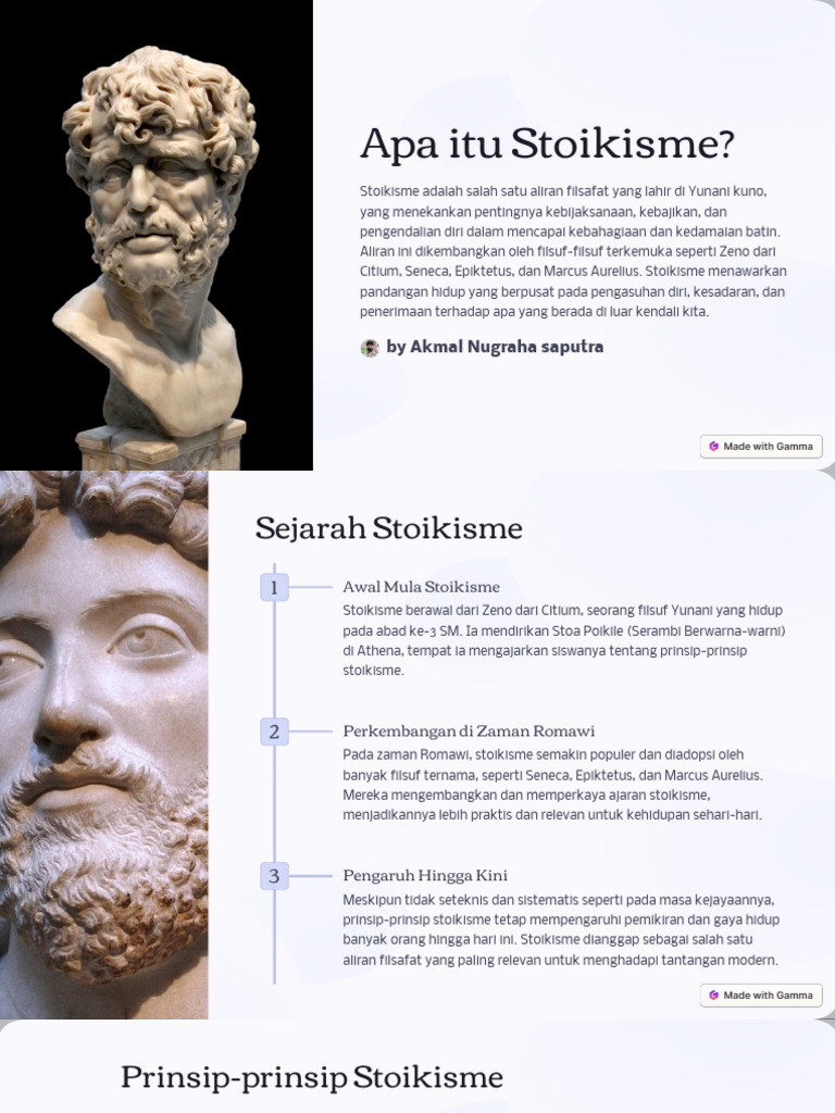 Apa Itu Stoikisme | PDF | Karier & Perkembangan | Pengembangan Diri