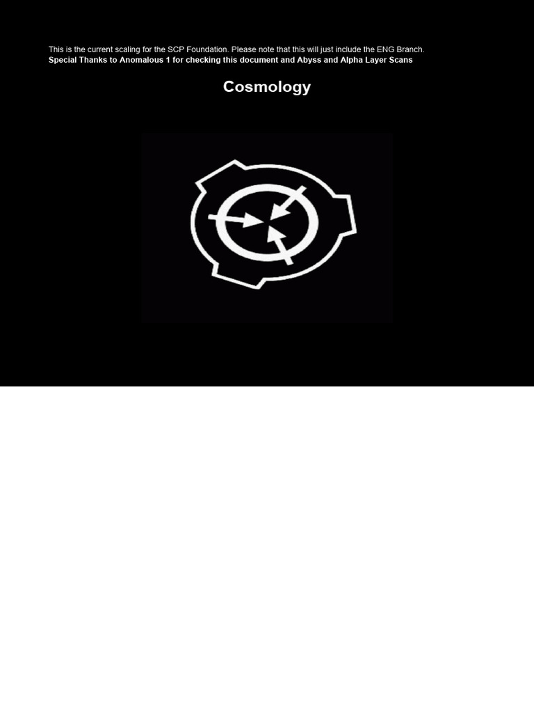 Composite SCP Scaling 2022 | PDF | Kabbalah | Infinity