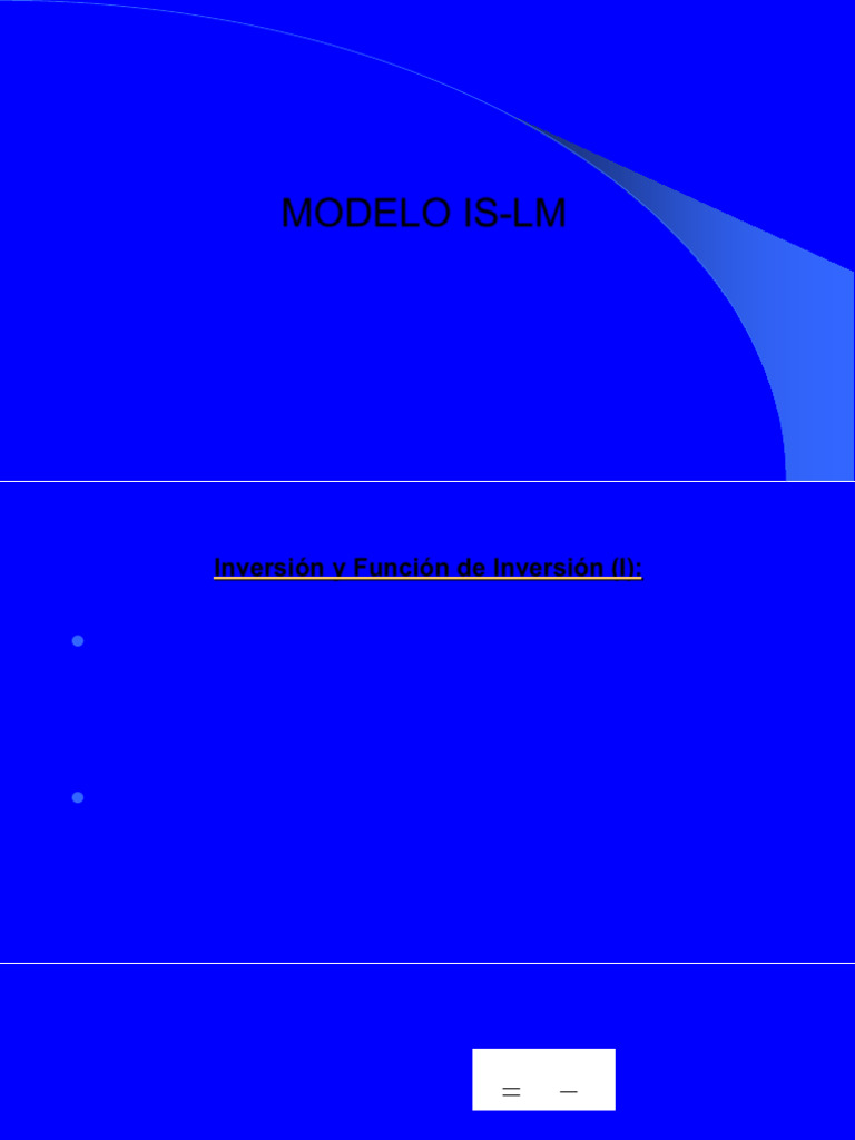 Modelo Is-Lm (2da Parte) | PDF | Macroeconómica | Microeconomía