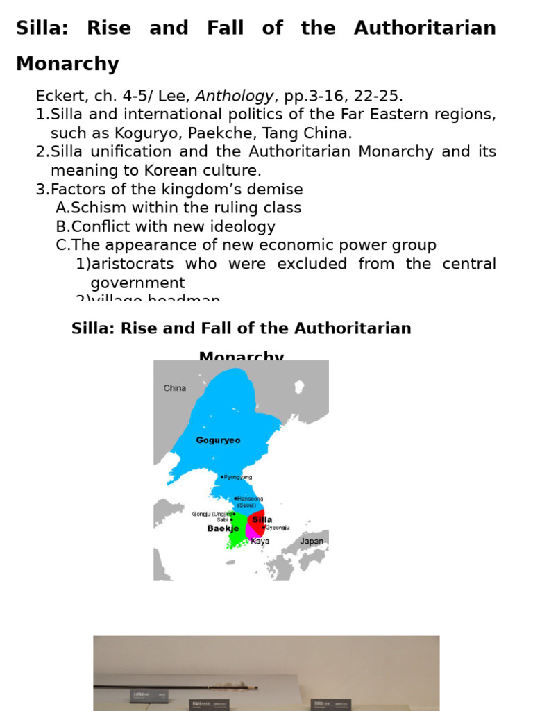 2 Silla Rise and Fall of The Authoritarian Monarchy | PDF