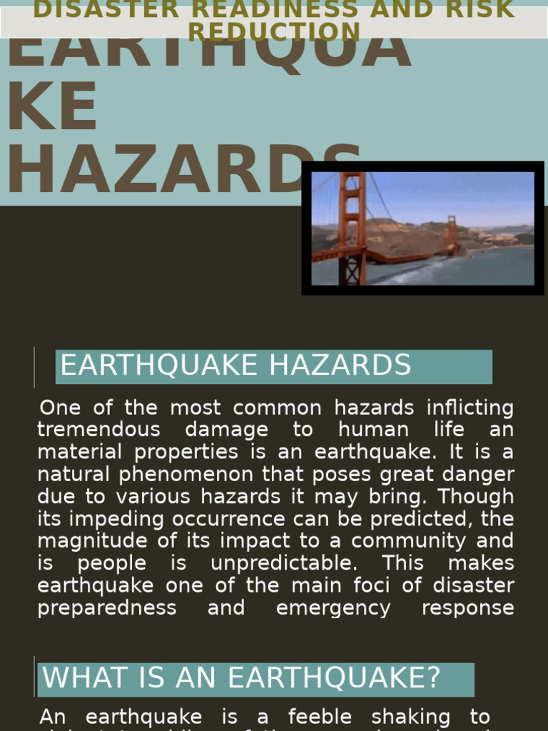 Earthquake Hazards and Safety Tips | PDF | Earthquakes | Fault (Geology)
