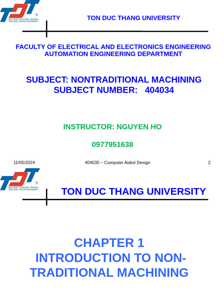 Nontraditional Machining | PDF