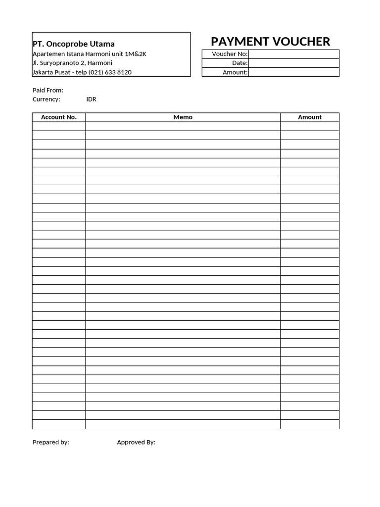 Format Voucher | PDF